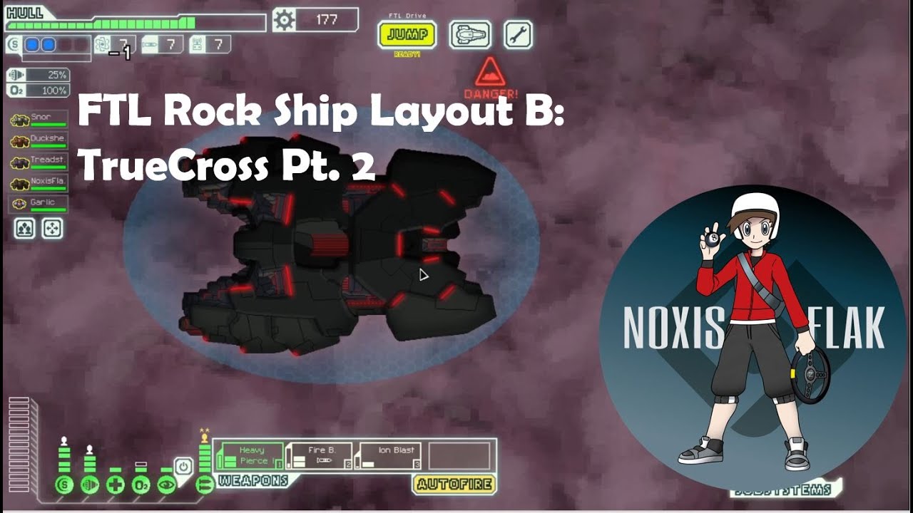 FTL: Faster than light Rock Ship layout B - TrueCross Ft. Captain It ...