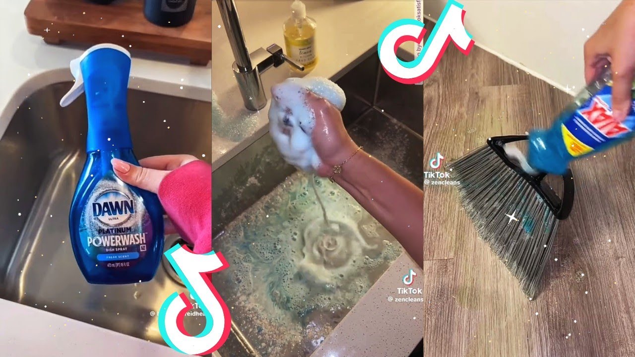 Satisfying Sudsy Scrubbing and Cleaning🧼 ASMR 🔊TikTok Compilation Cleaning TikToks Compilation ...