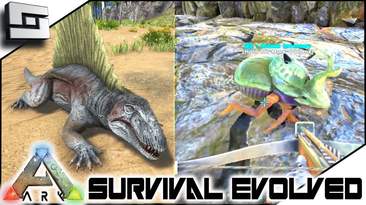 ARK: Survival Evolved - DIMETRODON/DUNG BEETLE TAMING FAIL! S3E13 ...