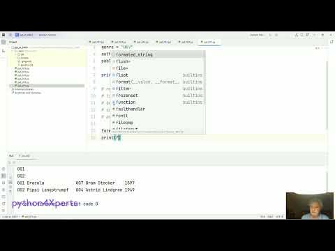 Python Tutorial 7, Formatierte Strings, Darstellung in Tabellen - YouTube