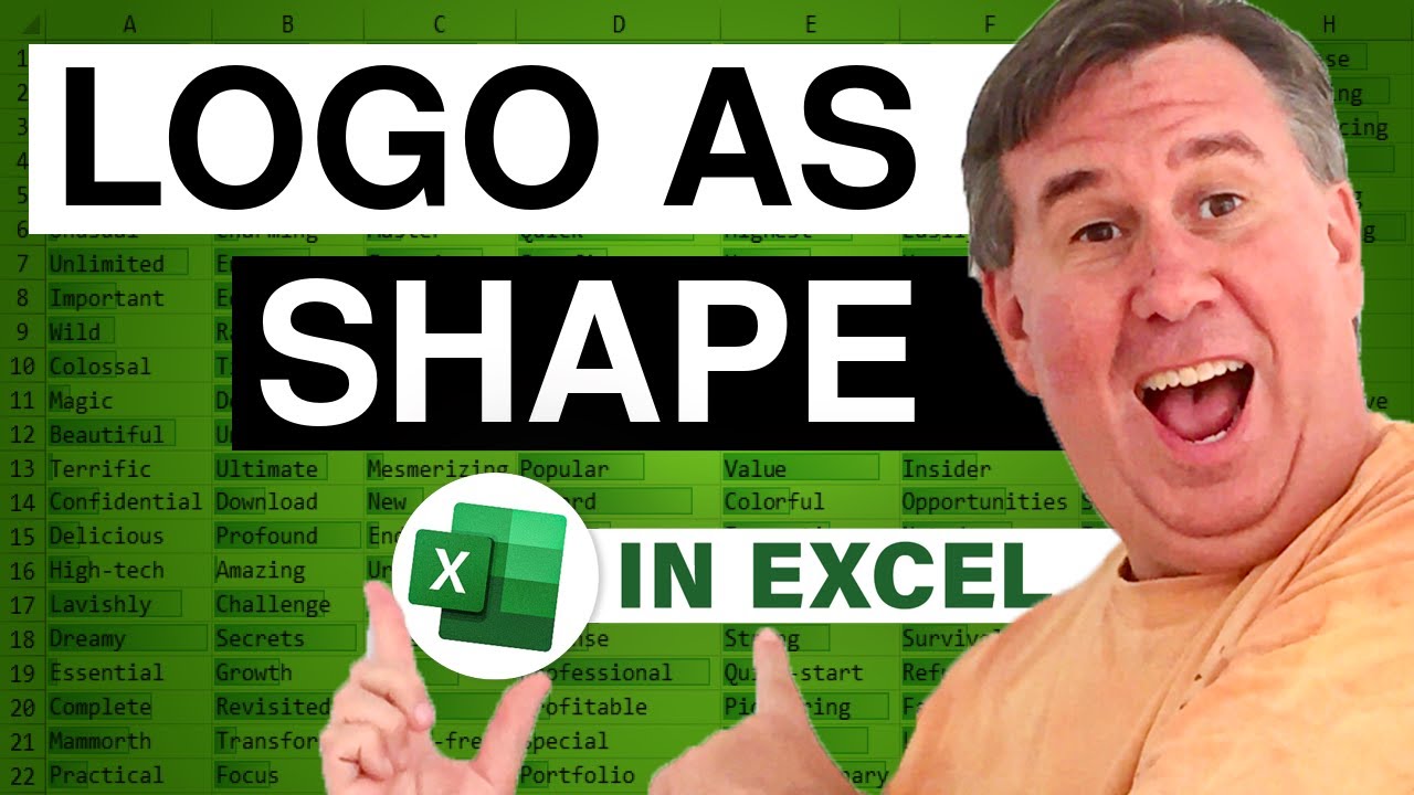 Excel - Freeform Trace Logo as New Shape in Excel - Episode 407 - YouTube