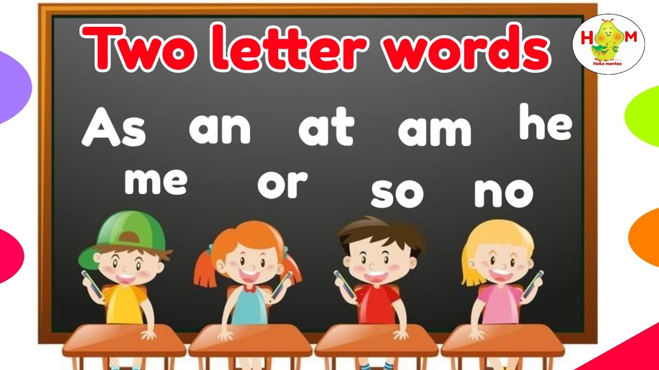 Two letter words in english | phonics for kids | two letter phonics ...