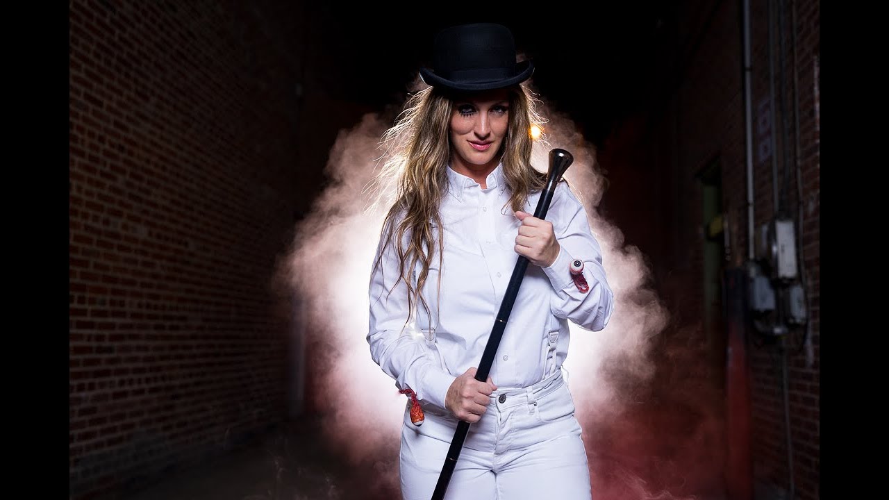 Model: Tiffany Lynn Simpson: Clockwork Orange Cosplay - YouTube