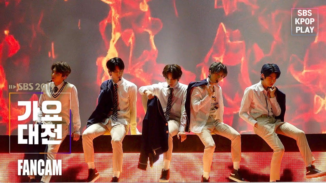 [2019 가요대전] TXT '상남자+9와 4분의3 승강장에서 너를 기다려' 풀캠(TXT ‘Boy In Luv + Run ...