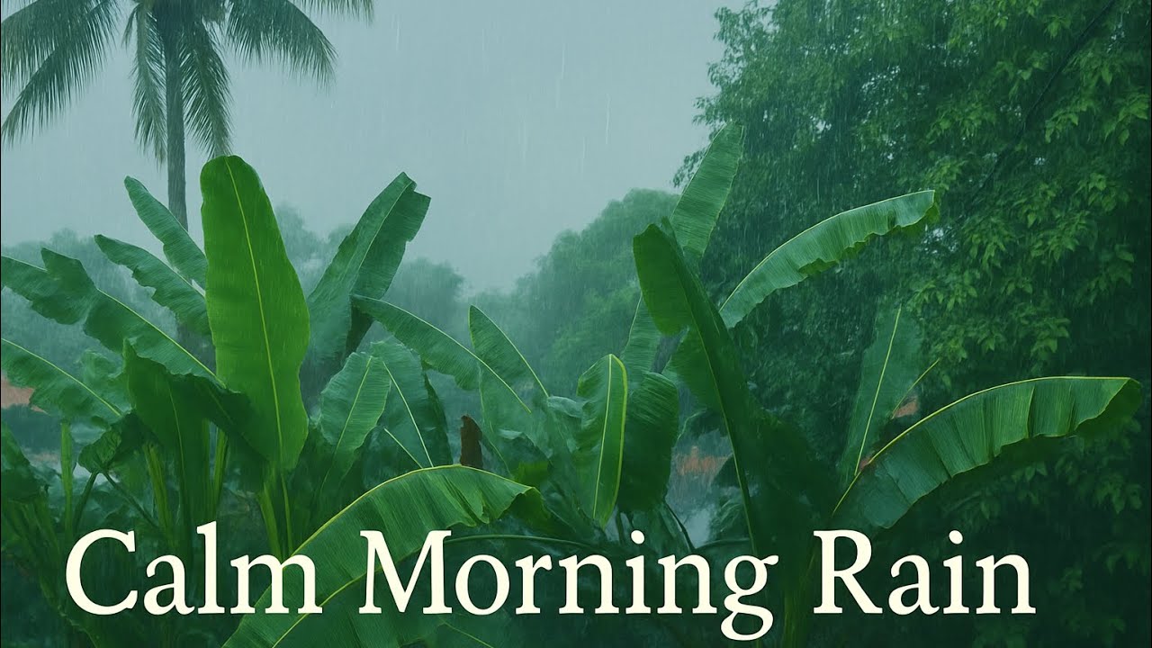 Peaceful Morning Rain | Relaxing Morning Rain Vibes - YouTube
