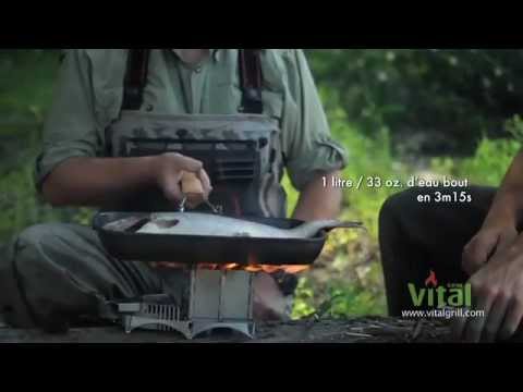 VitalGrill Rechaud et Barbecue Alimenté par la Nature - YouTube