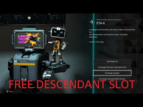 DON'T MISS OUT!  FREE DESCENDANT SLOT!  ETA-0 5/9/25 - 9/9/25 - The First Descendant