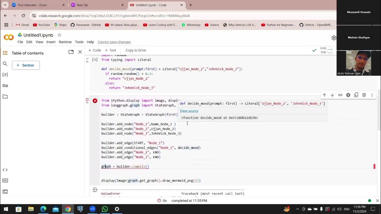 Understanding concept of node, edges,state, Simple Agent |Building Travel Agent using langgraph ...