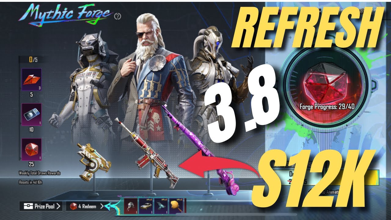 3.8 UPDATE CHANGES | 3.8 MYTHIC FORGE IS HERE PUBG MOBILE - YouTube