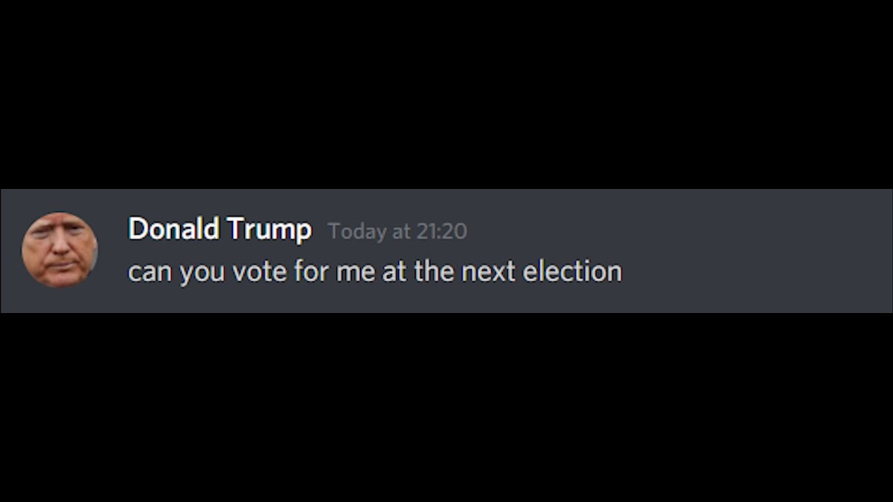 the reason why Donald trump came to discord - YouTube