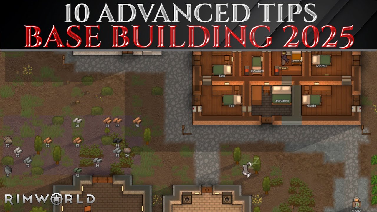 10 Advanced TIPS About BASE BUILDING 2025 - Rimworld 1.5 Guide - YouTube