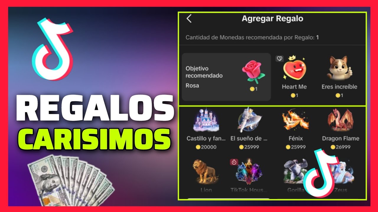 Cuánto dólares💲Valen Los Regalos de Tiktok Live!? León,Zeus,pegasus 💵 ...