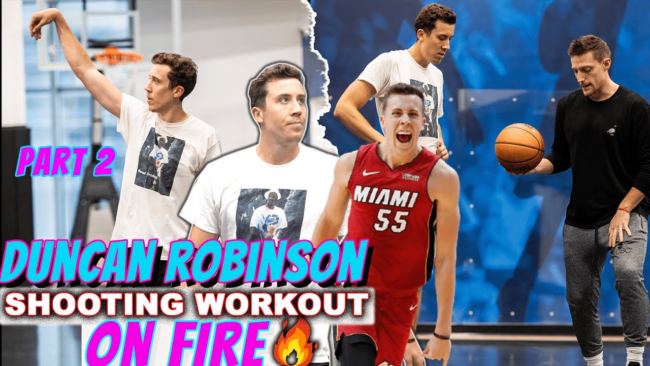 Duncan Robinson gets HOT in NBA shooting workout!! (Part 2) - YouTube