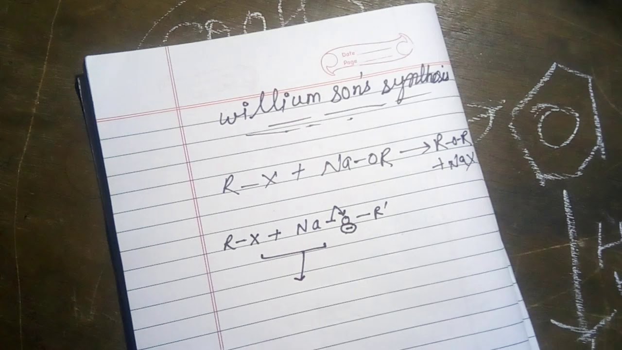 Mechanism of William sons synthesis - YouTube