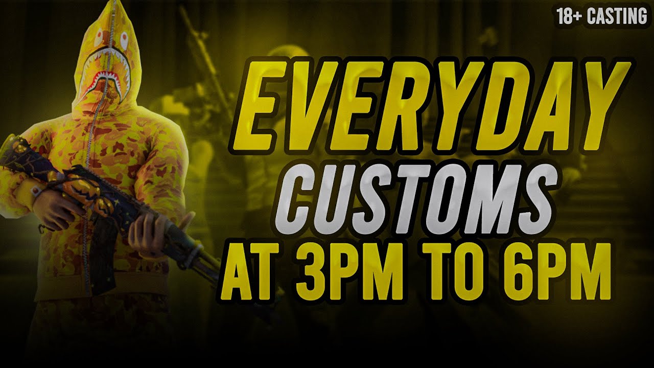 DAILY CUSTOMS / BGMI CUSTOM ROOM LIVE / LIVE CUSTOM ROOM # ...