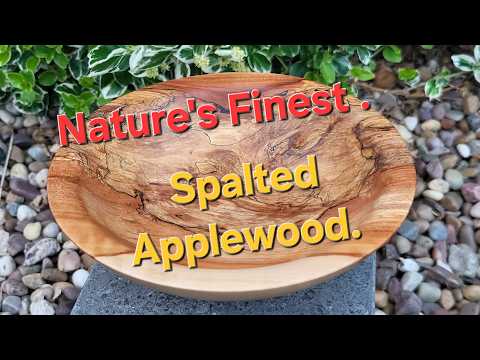 Woodturning one of Nature's Finest, Spalted Applewood. #woodturning #woodlatheprojects #woodart