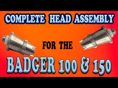 Badger 100 Airbrush & Badger 150 Airbrush Head Complete - YouTube