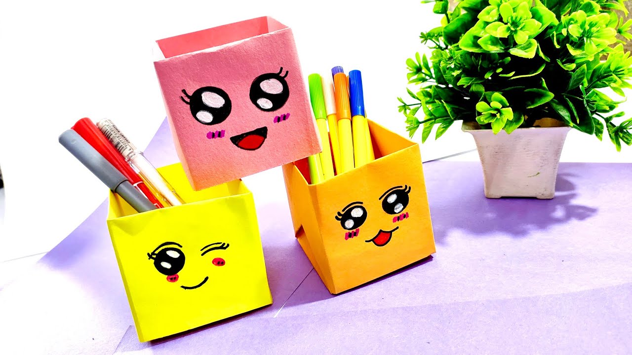 I Made Cute Paper Boxes 🛍️ Using Only Paper 😱 #diy #craft # ...
