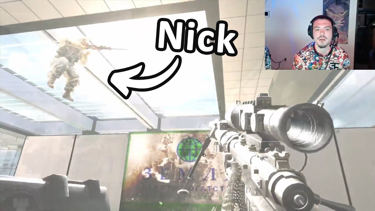 Everyone’s Reaction to Nick Trickshotting FaZe Adapt - YouTube