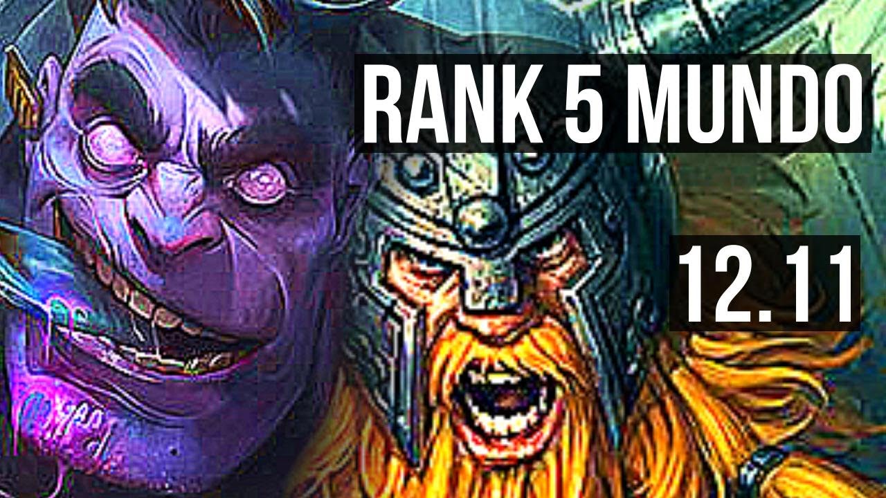 DR. MUNDO vs OLAF (TOP) | Rank 5 Mundo, 4/0/4, 1.3M mastery, 500+ games ...