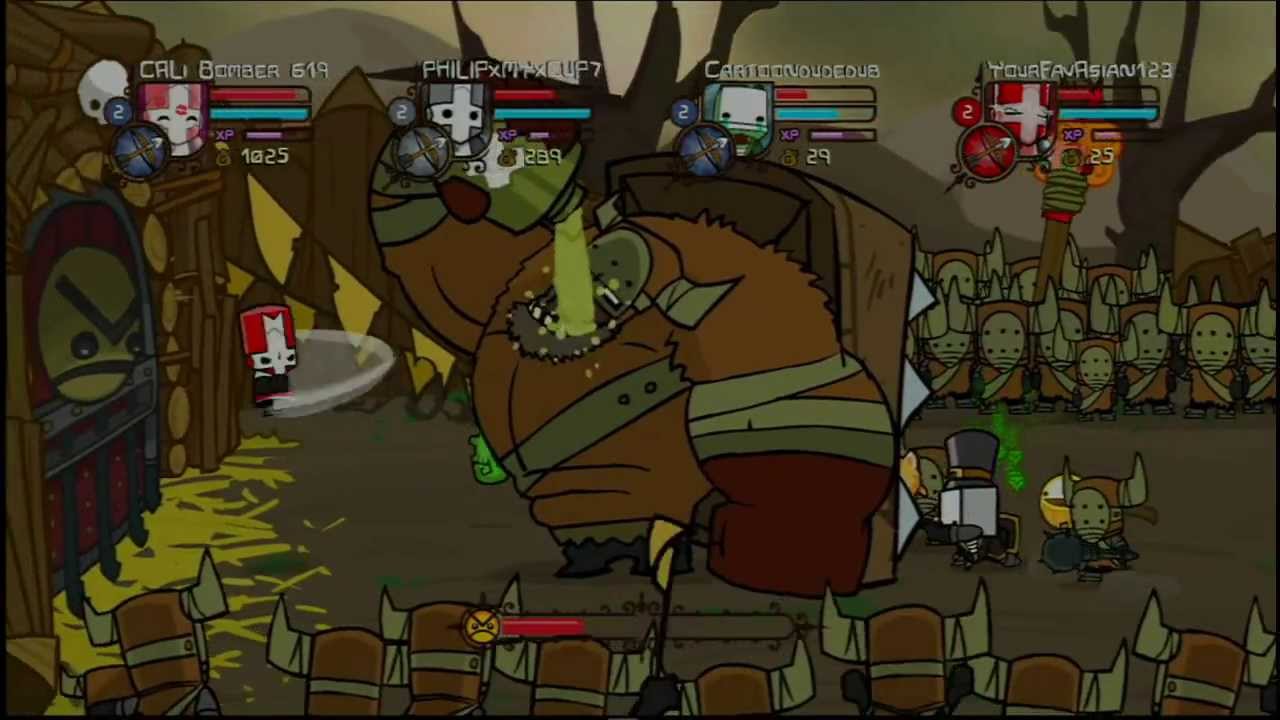 Castle Crashers w/Cartoondudedub and Friends Ep: 2 TEH FIRST BOSS - YouTube