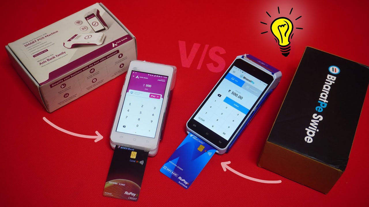 Axis Bank Smart POS Machine VS BharatPe Swipe Machine Android - Best ...
