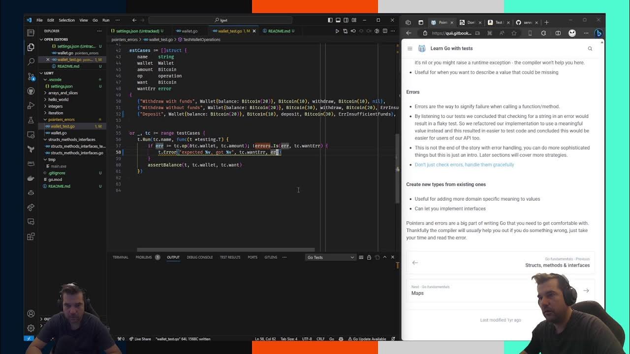 [LIVE] Learn Go with Tests - maps - YouTube
