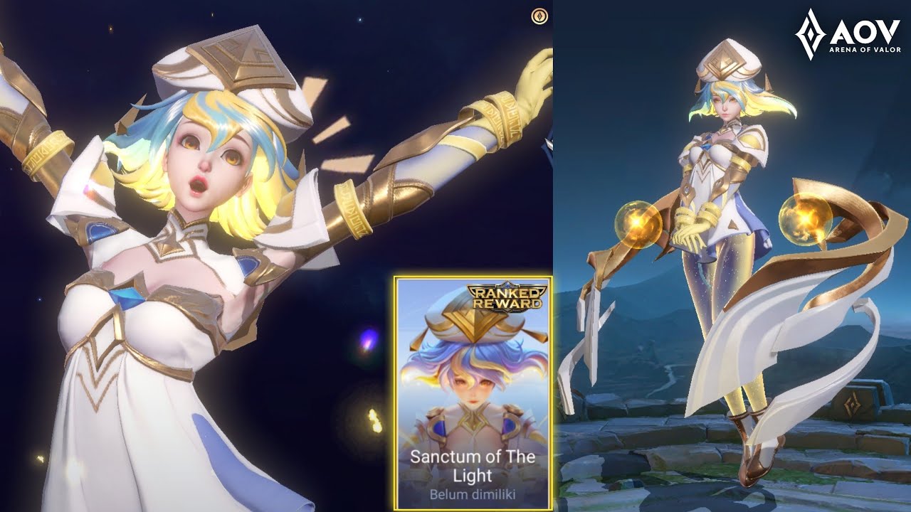 AOV New Skin Rouie | Sanctum of The Light | Ranked Reward | New Season AOV - Arena of Valor ...