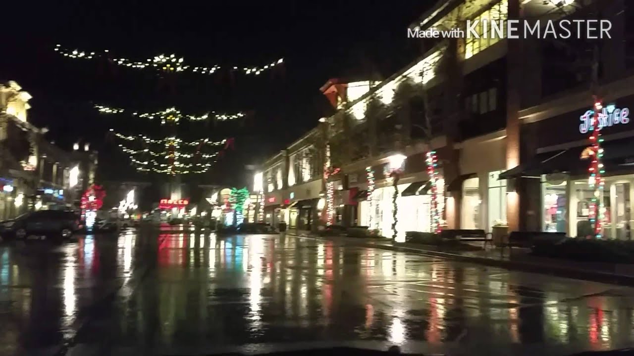 A ride at night on pinnacle mall - YouTube