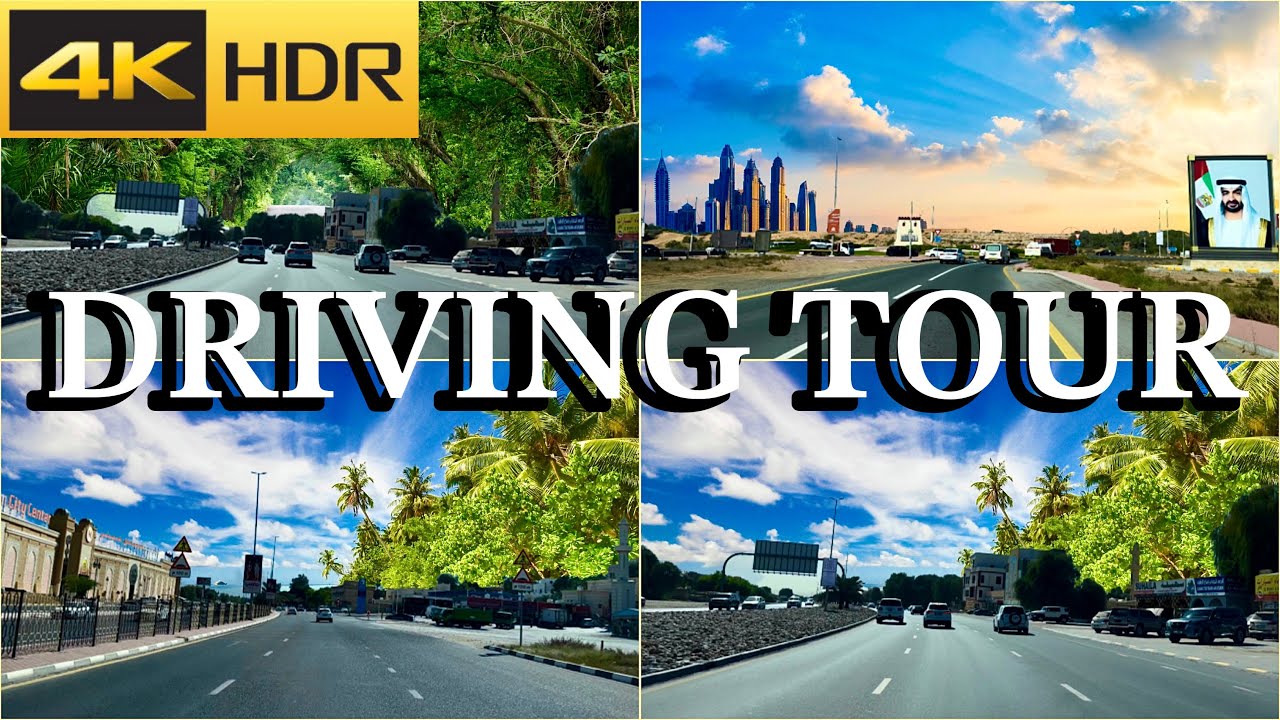 {4K-HDR} Driving City Tour || RAK TOURS || Downtown | RAS AL - KHAIMAH ...
