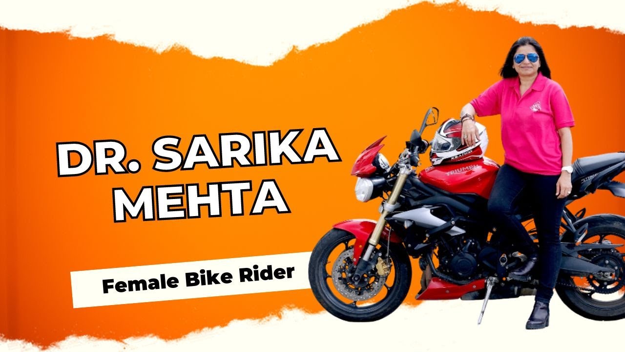 Dr. Sarika Mehta Female Bike Rider - YouTube