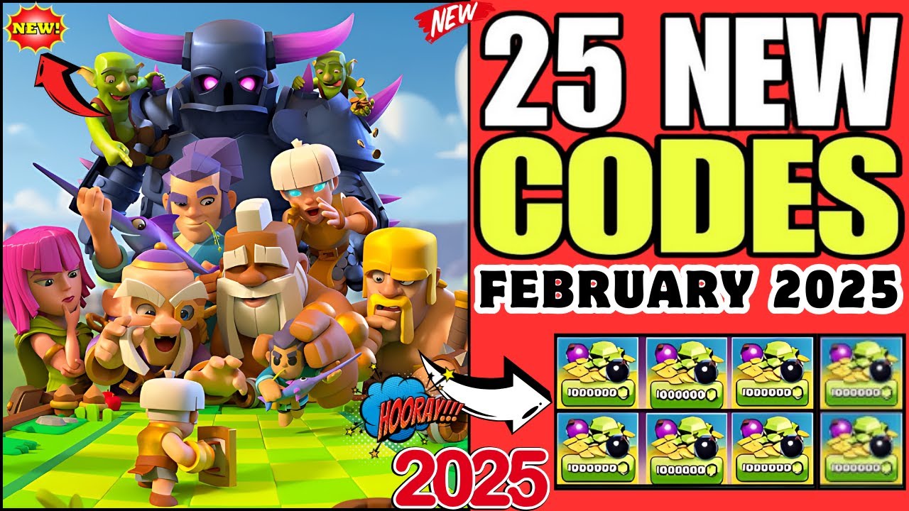 TODAY🌸FEBRUARY🍀CODES🌷CLASH OF CLANS CREATOR CODES FEBRUARY 2025 ! CLASH ...