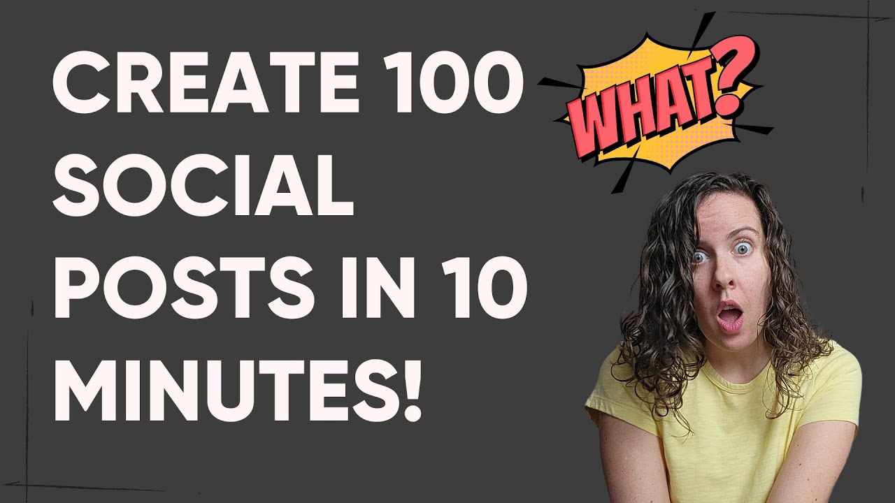 How to Create 100 Social Media Posts in 10 Minutes (and Loop Them ...