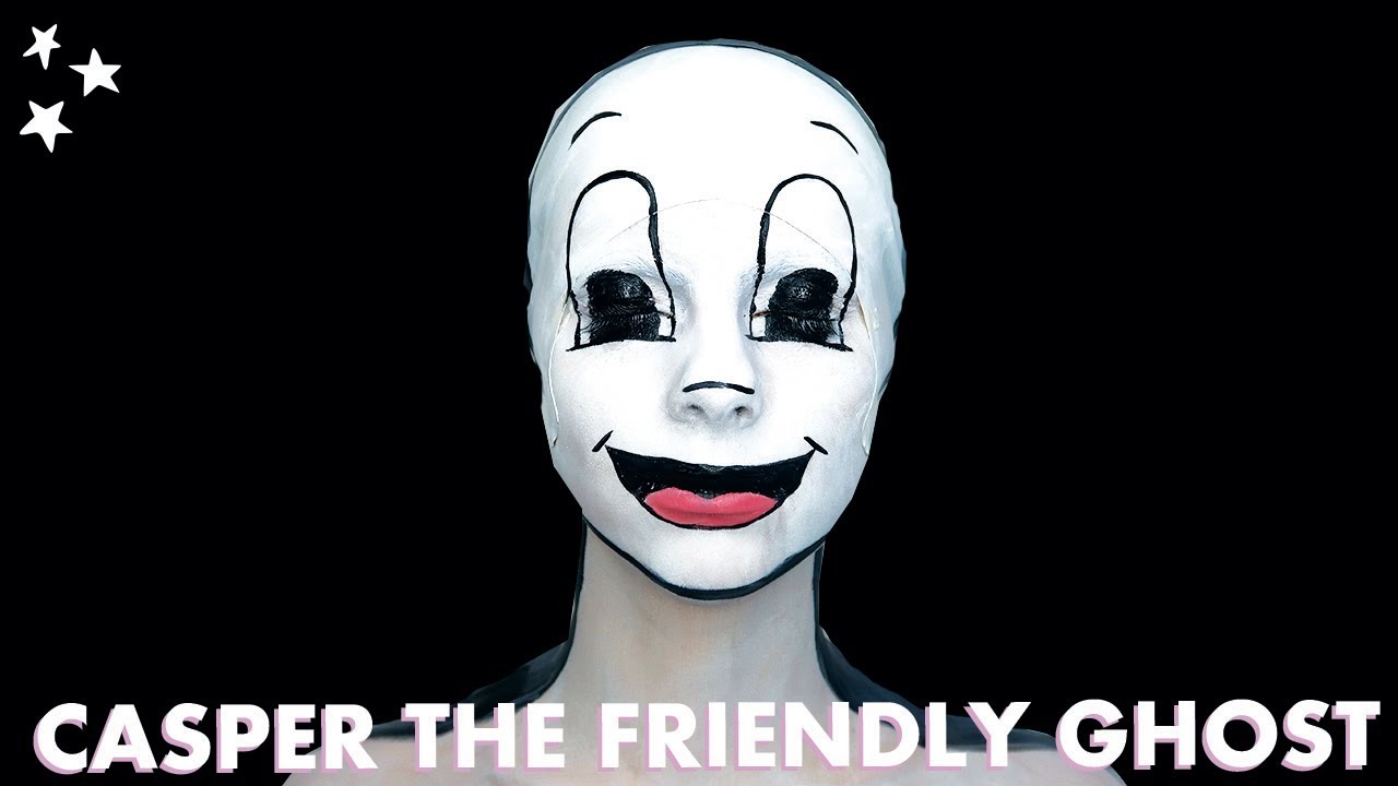 CASPER THE FRIENDLY GHOST | HALLOWEEN TUTORIAL - YouTube