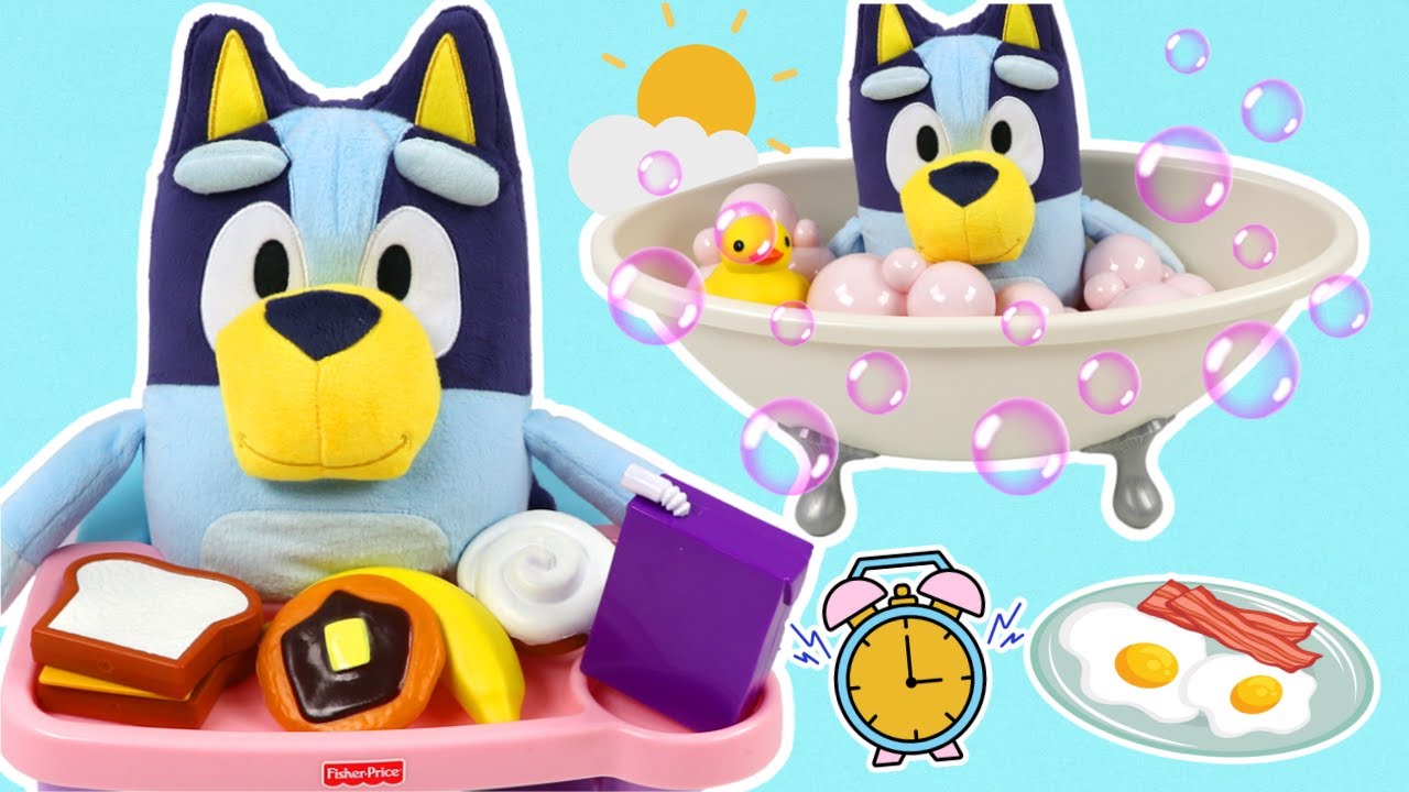 Bluey's Bubble Bath Morning Routine! - YouTube