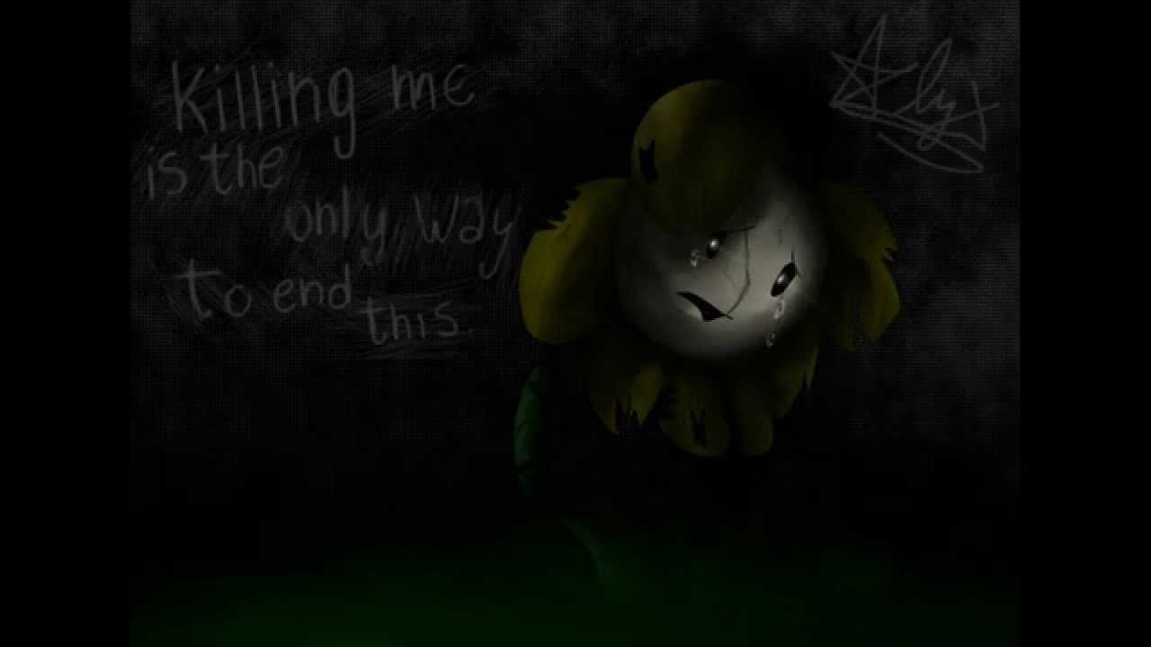 Speed-paint Flowey dead? (Undertale) - YouTube