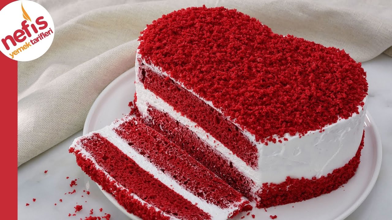 Borcamda Yapıldığına Kimse İnanmıyor 🤭 Kalıpsız Red Velvet Kalp Pasta ...