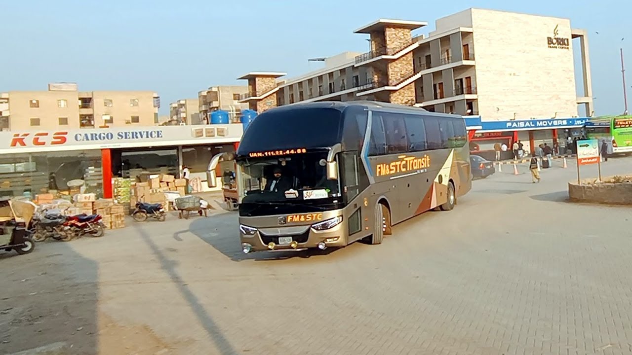 Bus Pakistan || FM STC Bus || Faisal Movers || Karachi City Bus Stand ...