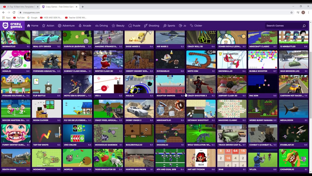 playing random games - YouTube