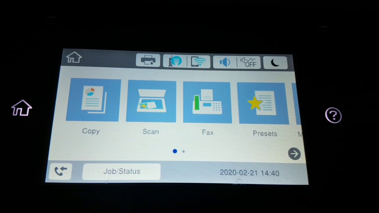 How To Check Print Count Levels On Epson WF C579R - YouTube