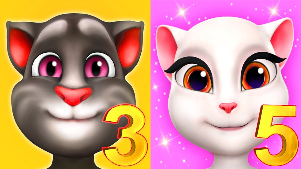 My Talking Tom 3 Vs My Talking Angela 5 Escapes All Levels | Android ...