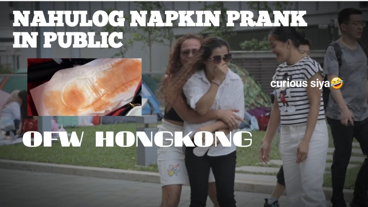 LAGLAG NAPKIN PRANK IN PUBLIC | LeonoraLeonor - YouTube