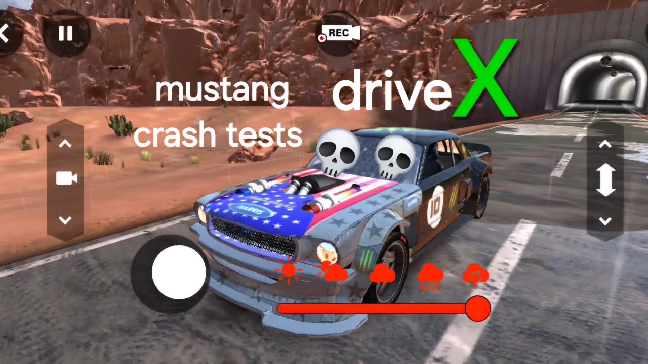 mustang crash test / driveCSX car crash simulator - YouTube