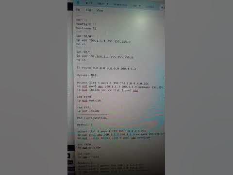 PAT Configuration #cisconetworks #networkdiscovery #networkengineer - YouTube