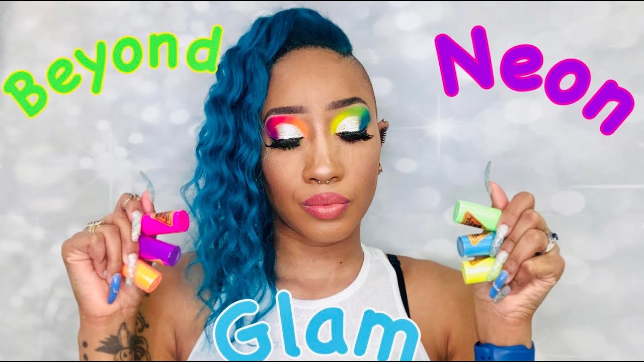 Beyond Neon Glam Makeup Tutorial | Makeup A Murderer Neon Pigments ...