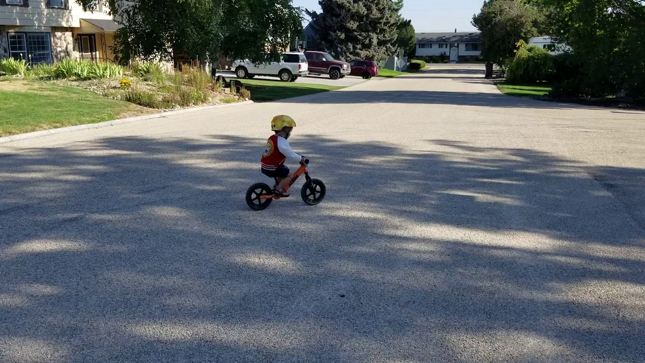 Adair, 2.5 years old. KTM Strider. - YouTube