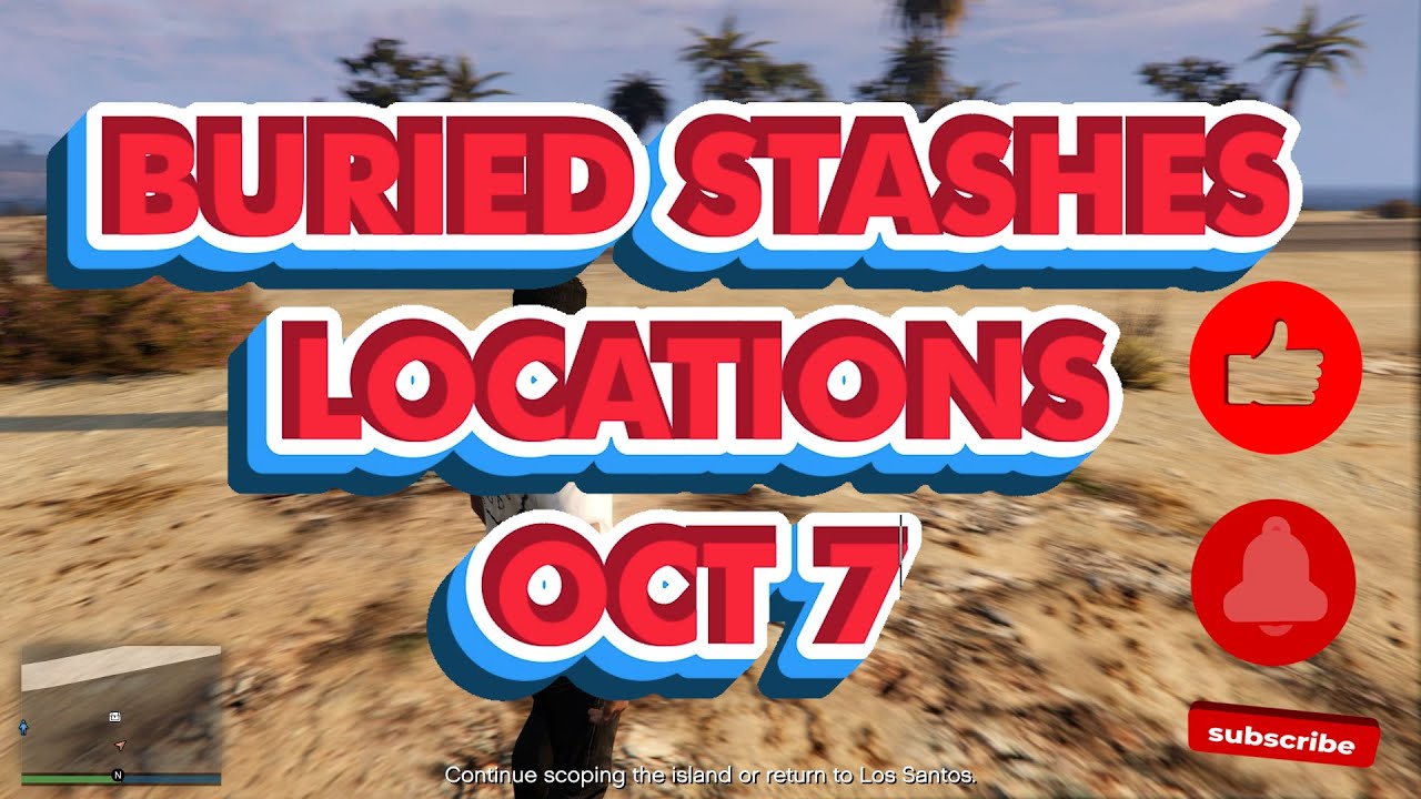 Buried Stashes Locations October 7 2022 | GTA Online Cayo Perico - YouTube