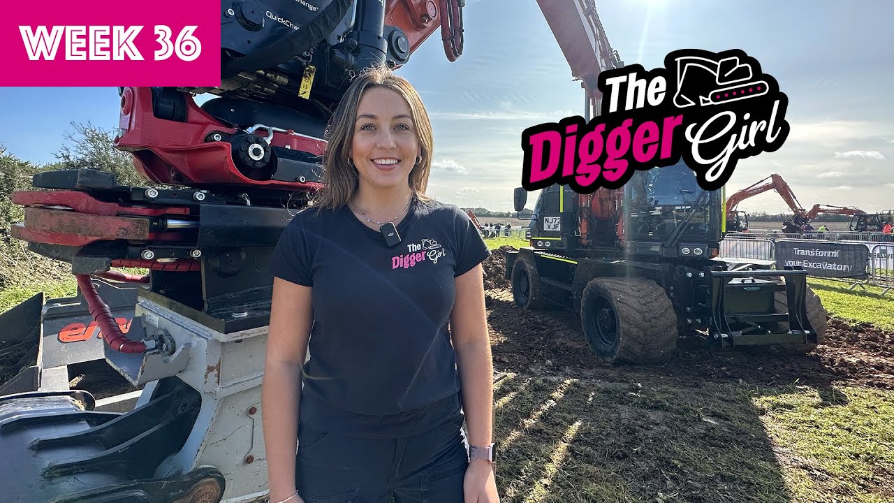 Rototilt Dig Day and NEW Garage Gym - Digger Girl Diaries Week 36 - YouTube