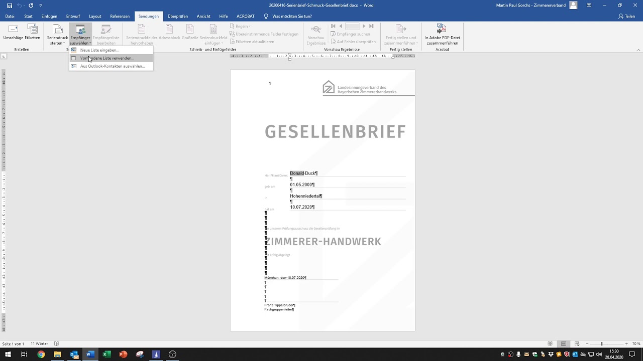 Schmuck-Gesellenbriefe erstellen: Wir erklären, wie das funktioniert ...