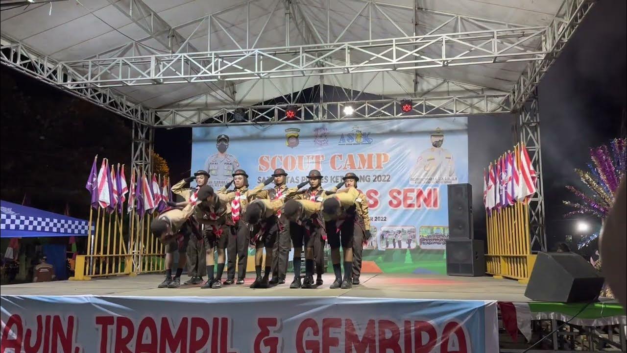 JOGET KOMANDO SMP NEGERI 1 KETAPANG KEGIATAN SCOUT CAMP SATLANTAS 2022 - YouTube